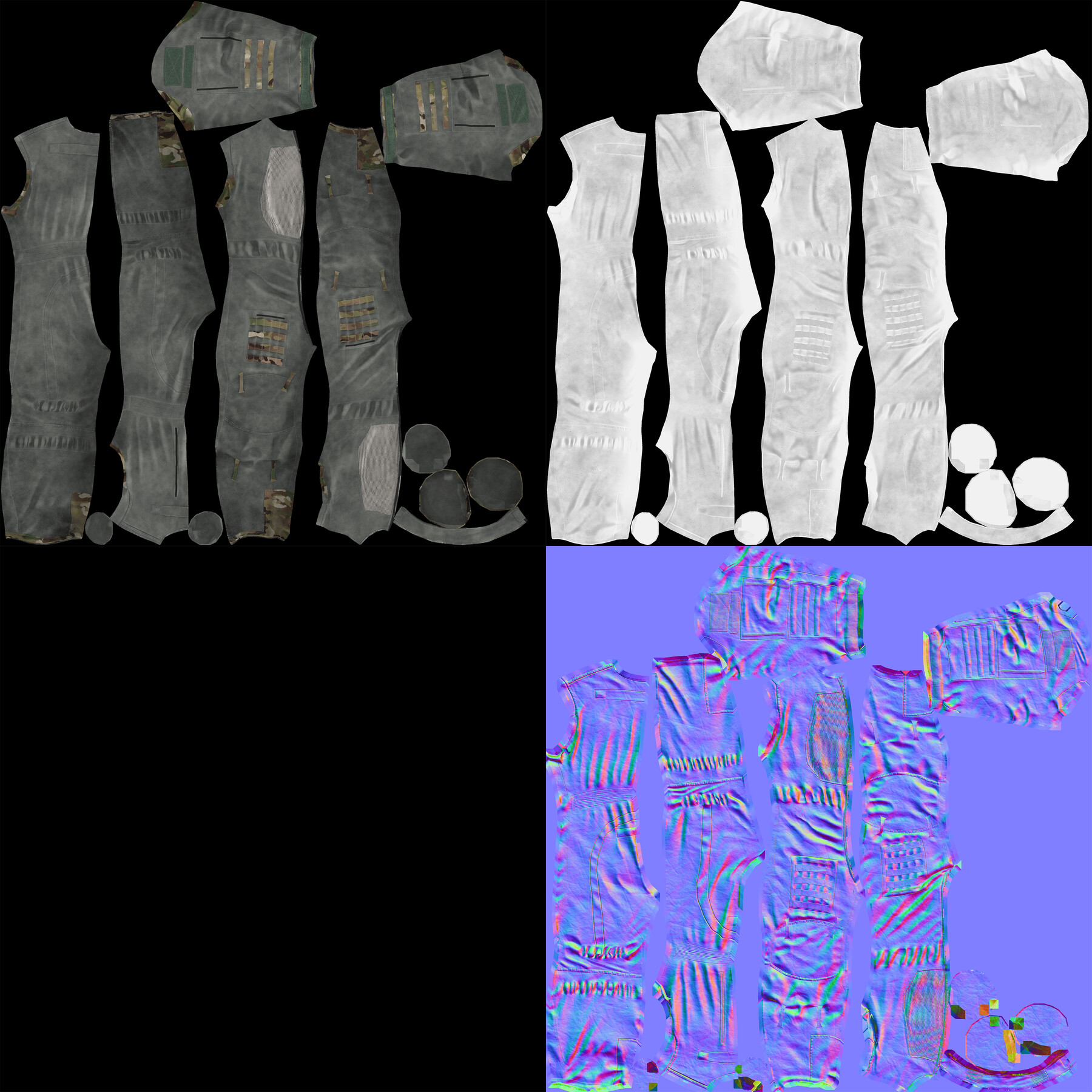 ArtStation - MILITARY Game Ready Fort Fortres Frag Suit Low-poly 3D ...