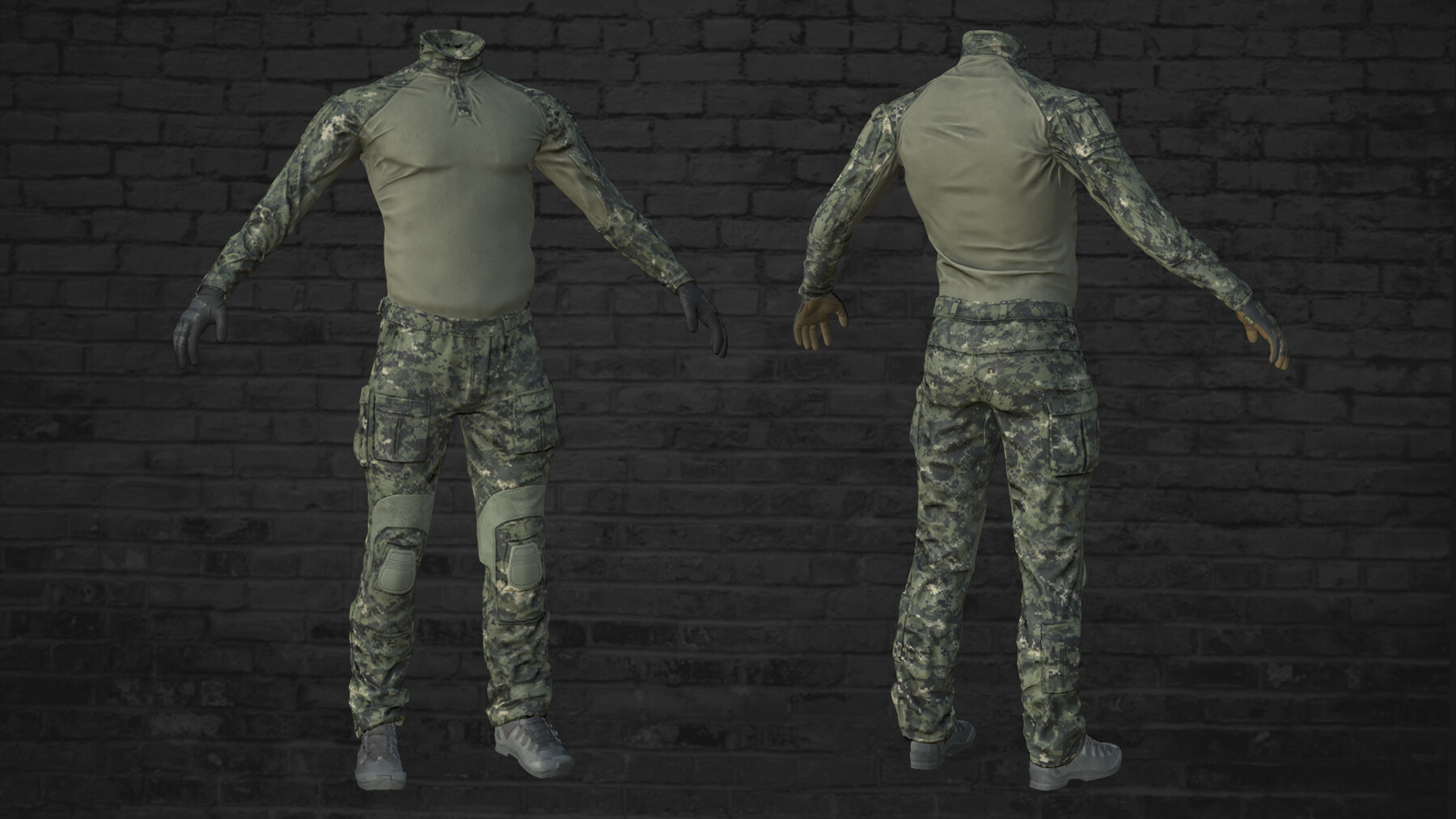 ArtStation - MILITARY Game Ready Crye G3 Uniform Clone Low-poly 3D ...
