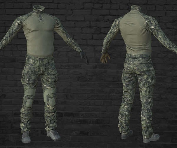 ArtStation - MILITARY Game Ready Crye G3 Uniform Clone Low-poly 3D ...