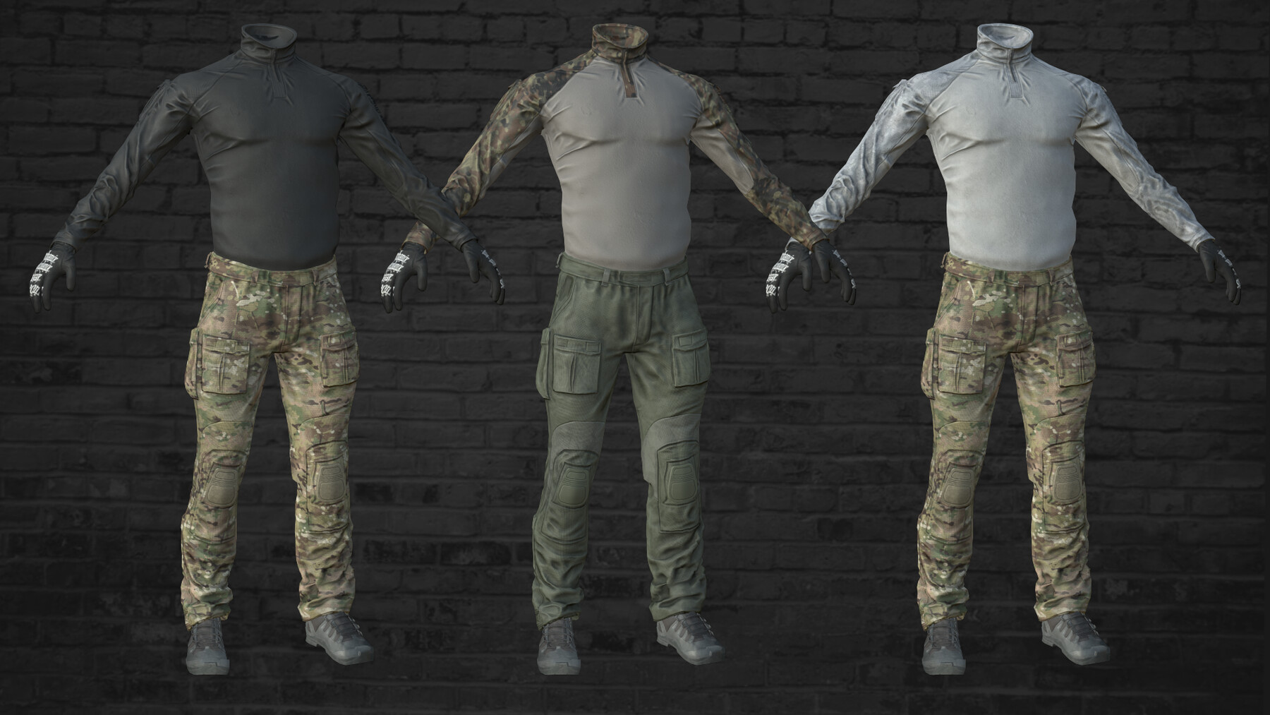 ArtStation - MILITARY Game Ready Crye G3 Uniform Clone Low-poly 3D ...