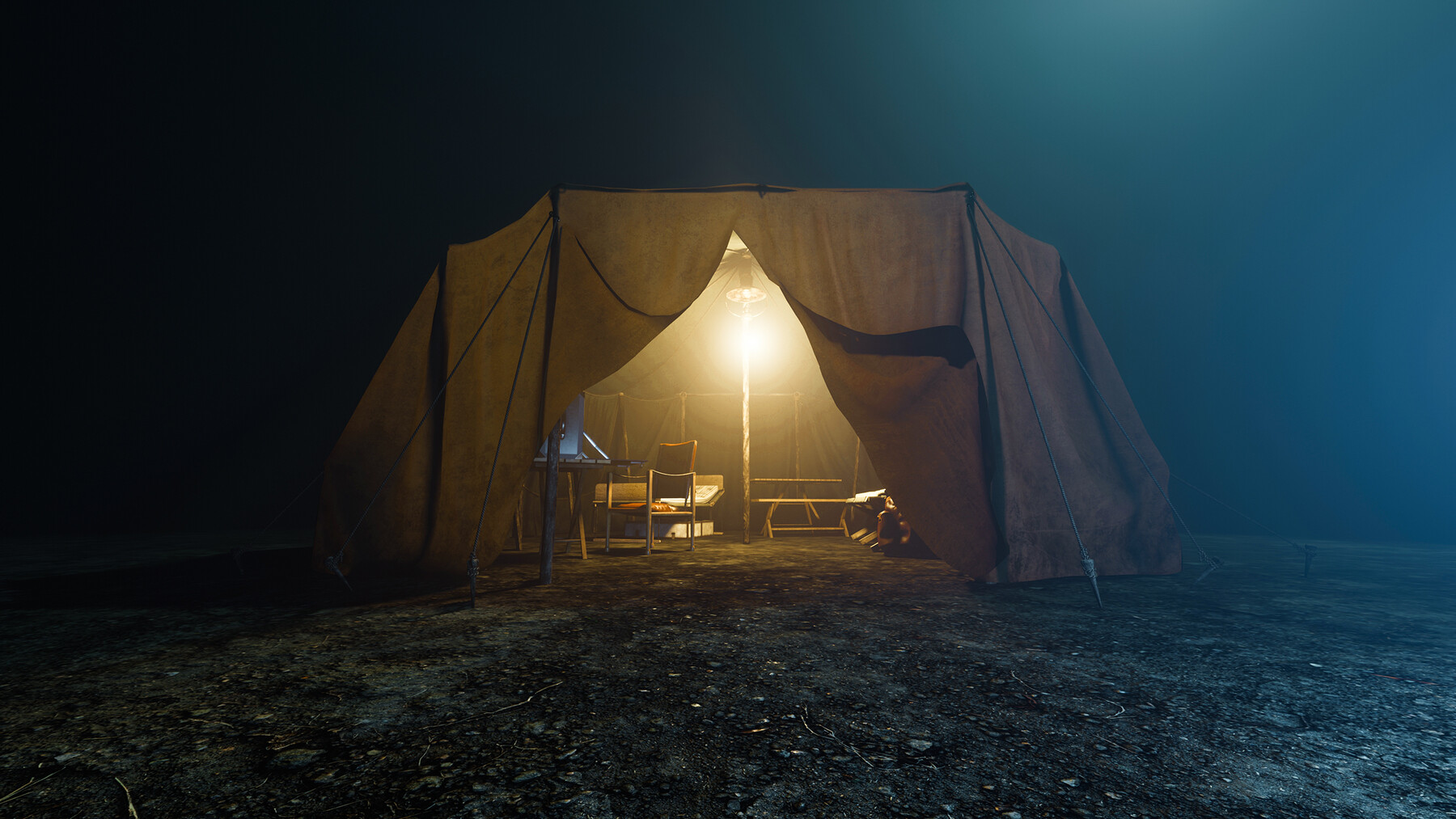 ArtStation - Traveler's Tent with props | Game Assets