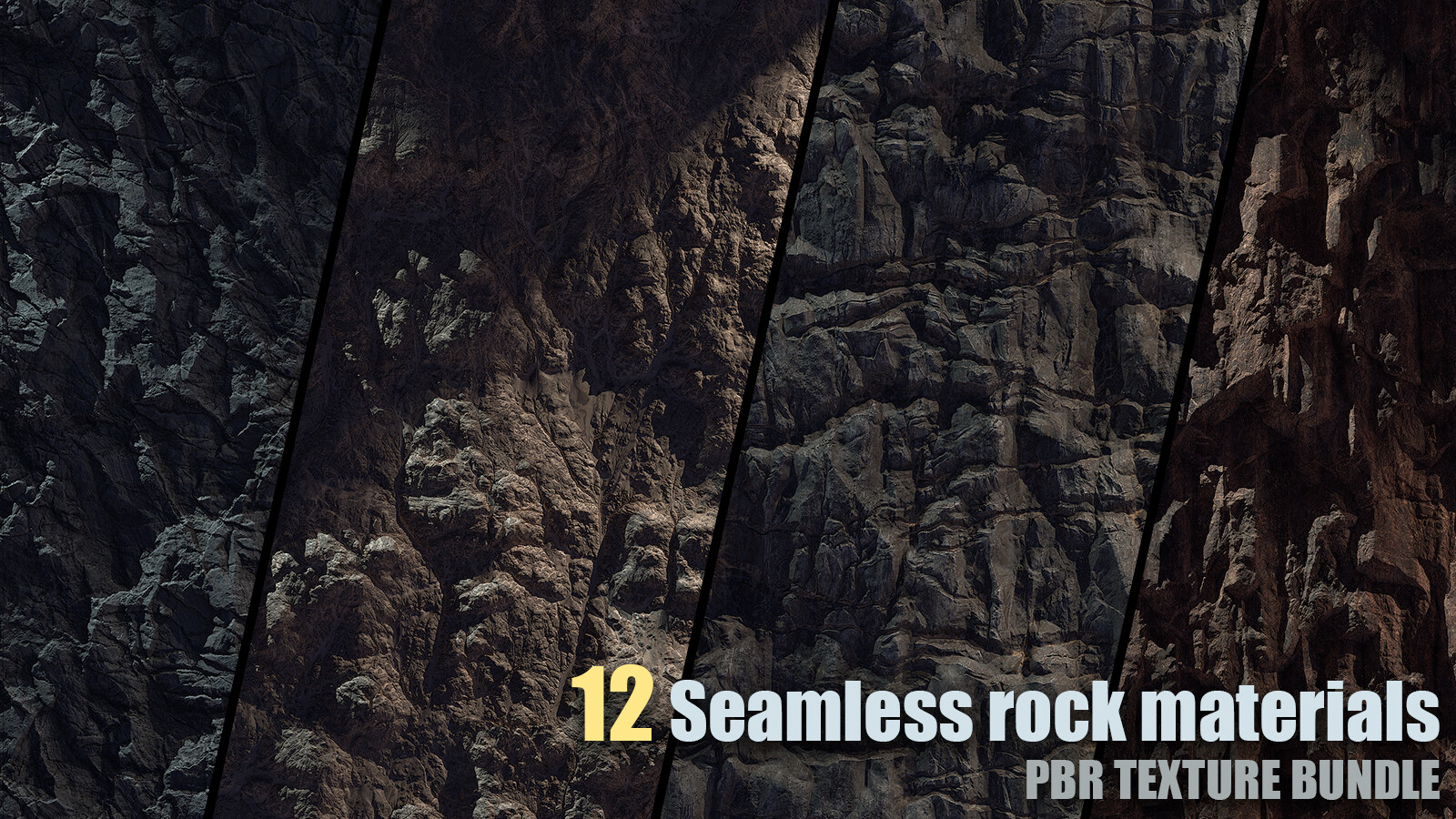 ArtStation - Seamless Rock Materials PBR texture bundle | Game Assets