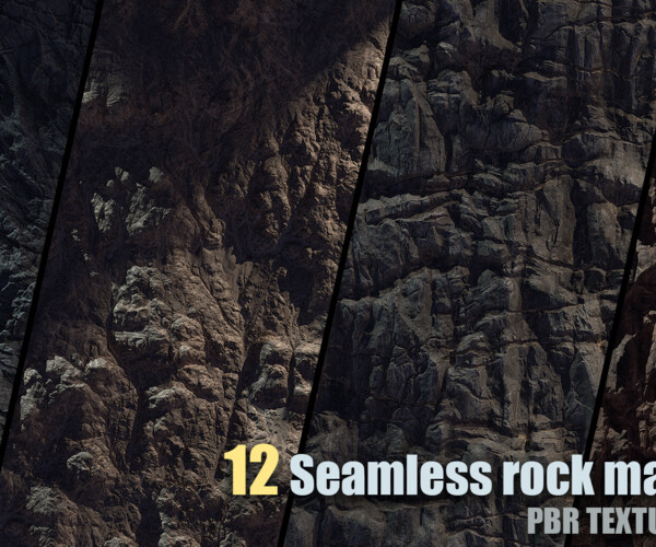 ArtStation - Seamless Rock Materials PBR texture bundle | Game Assets