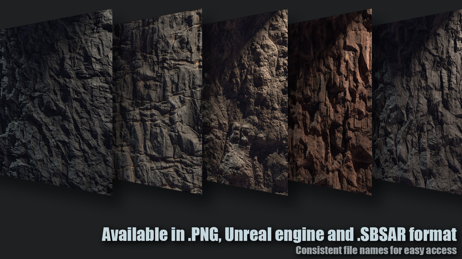 ArtStation - Seamless Rock Materials PBR texture bundle | Game Assets