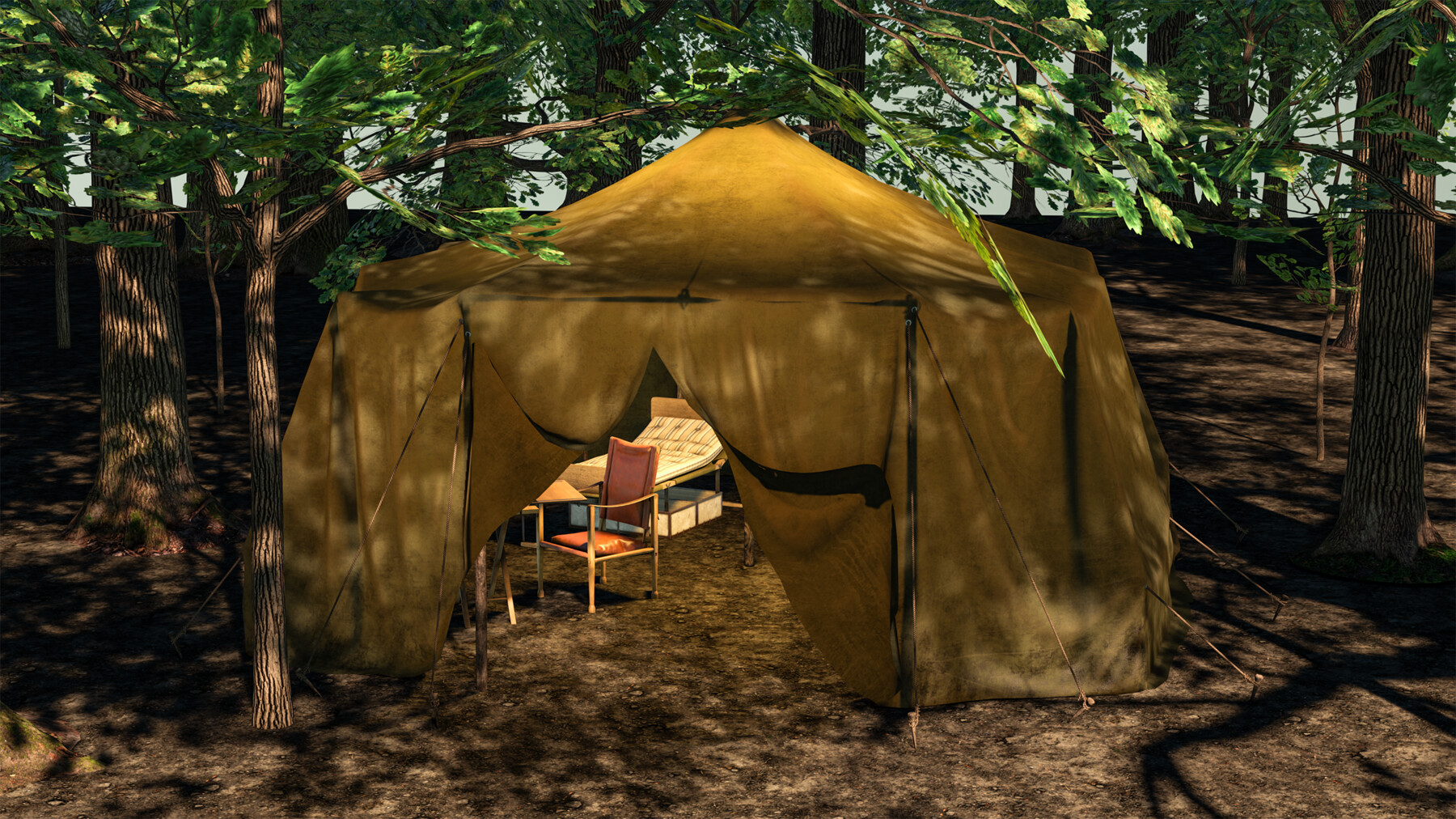 ArtStation - Traveler's Tent with props | Game Assets