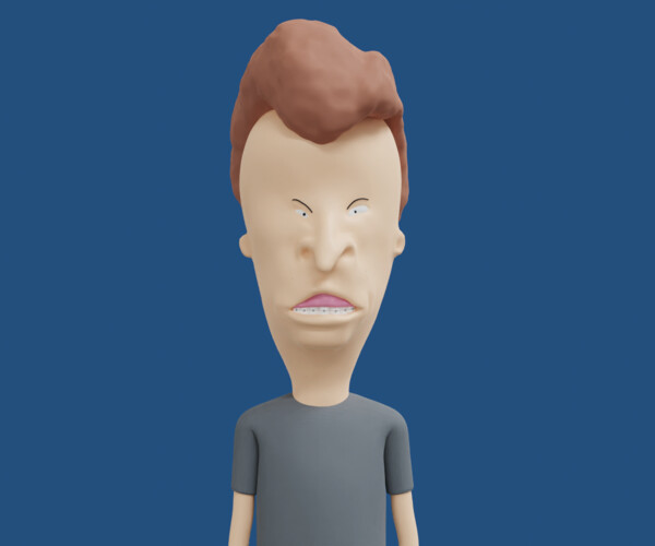 ArtStation - BUTTHEAD from the series Beavis and Butthead | Game Assets