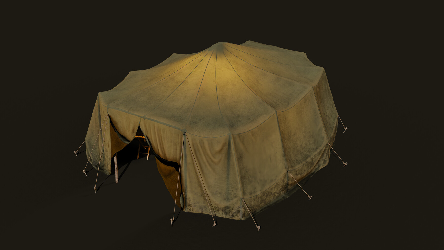 ArtStation - Traveler's Tent with props | Game Assets