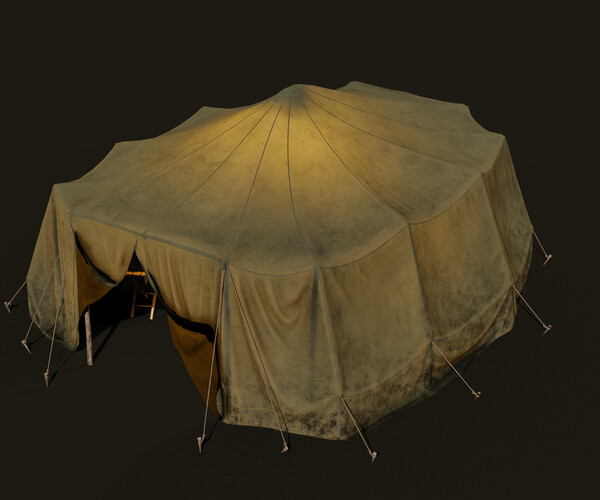 ArtStation - Traveler's Tent with props | Game Assets