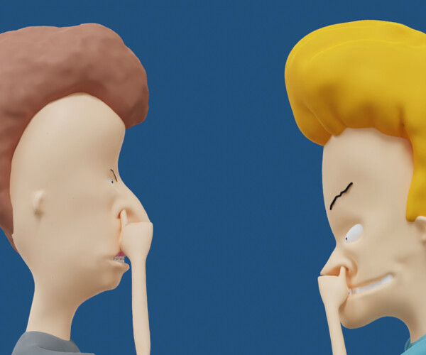 ArtStation - BUTTHEAD from the series Beavis and Butthead | Game Assets