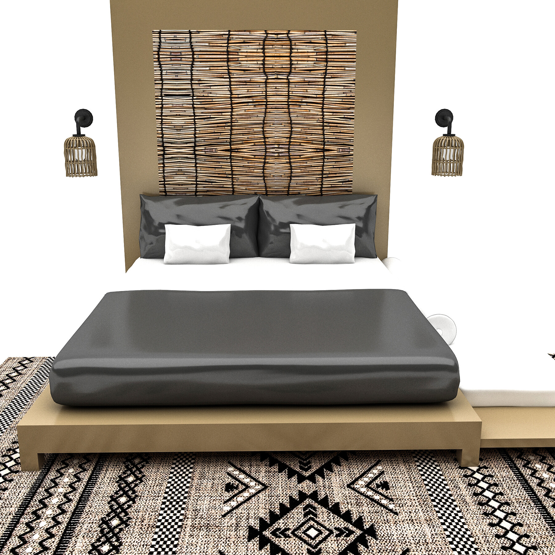 ArtStation - 3D model bohemian bed 01 | Resources