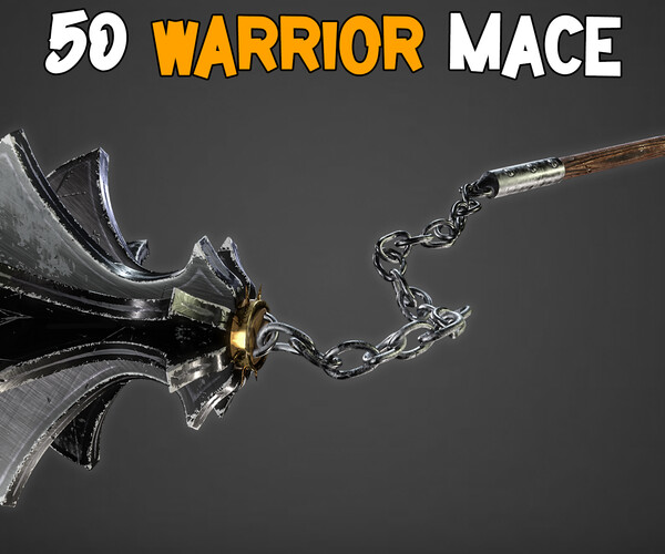 ArtStation - 50 Warrior Mace Base Mesh - VOL 03 ( Game Ready ) | Game ...