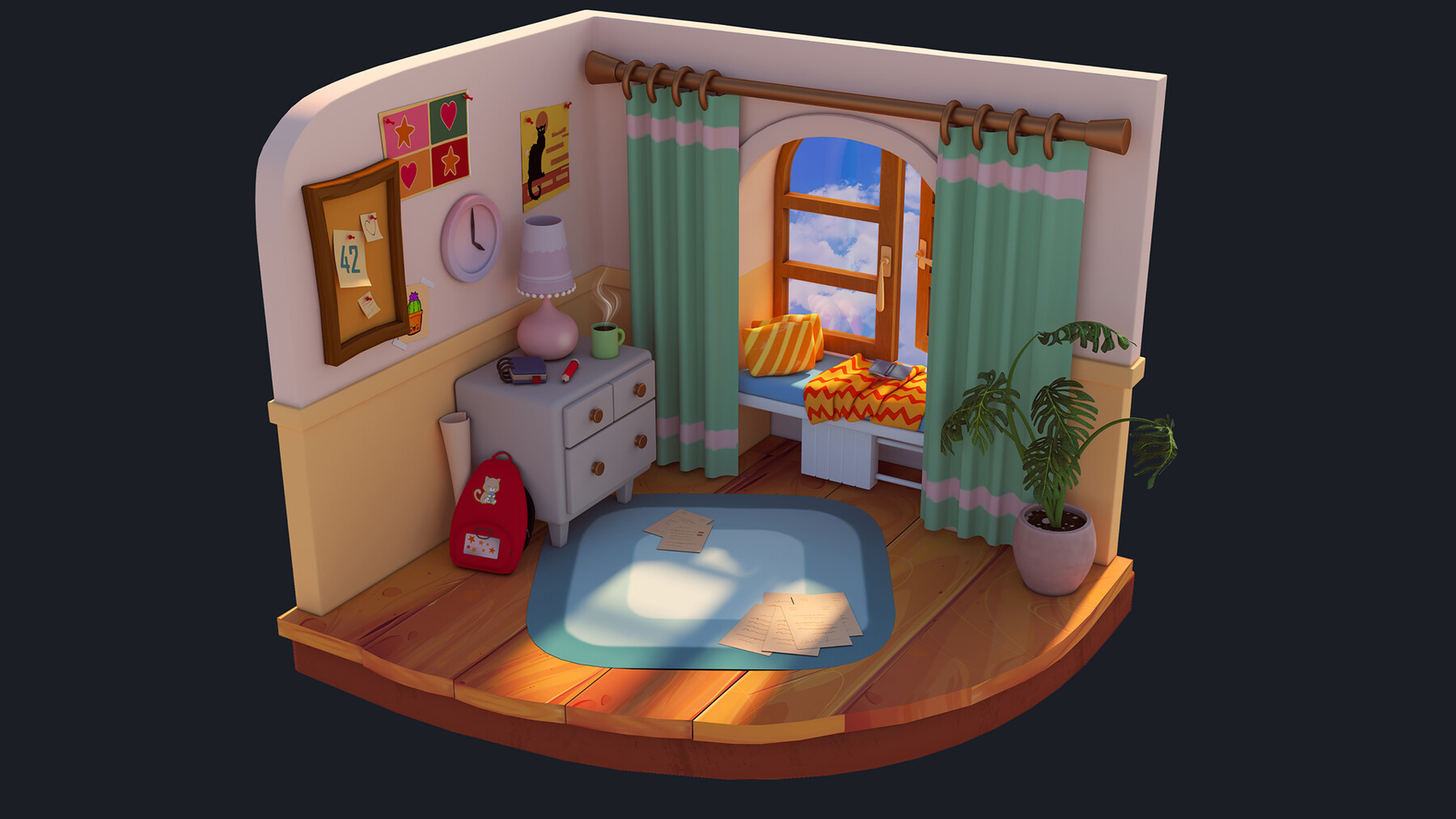 ArtStation - Isometric Room | Game Assets