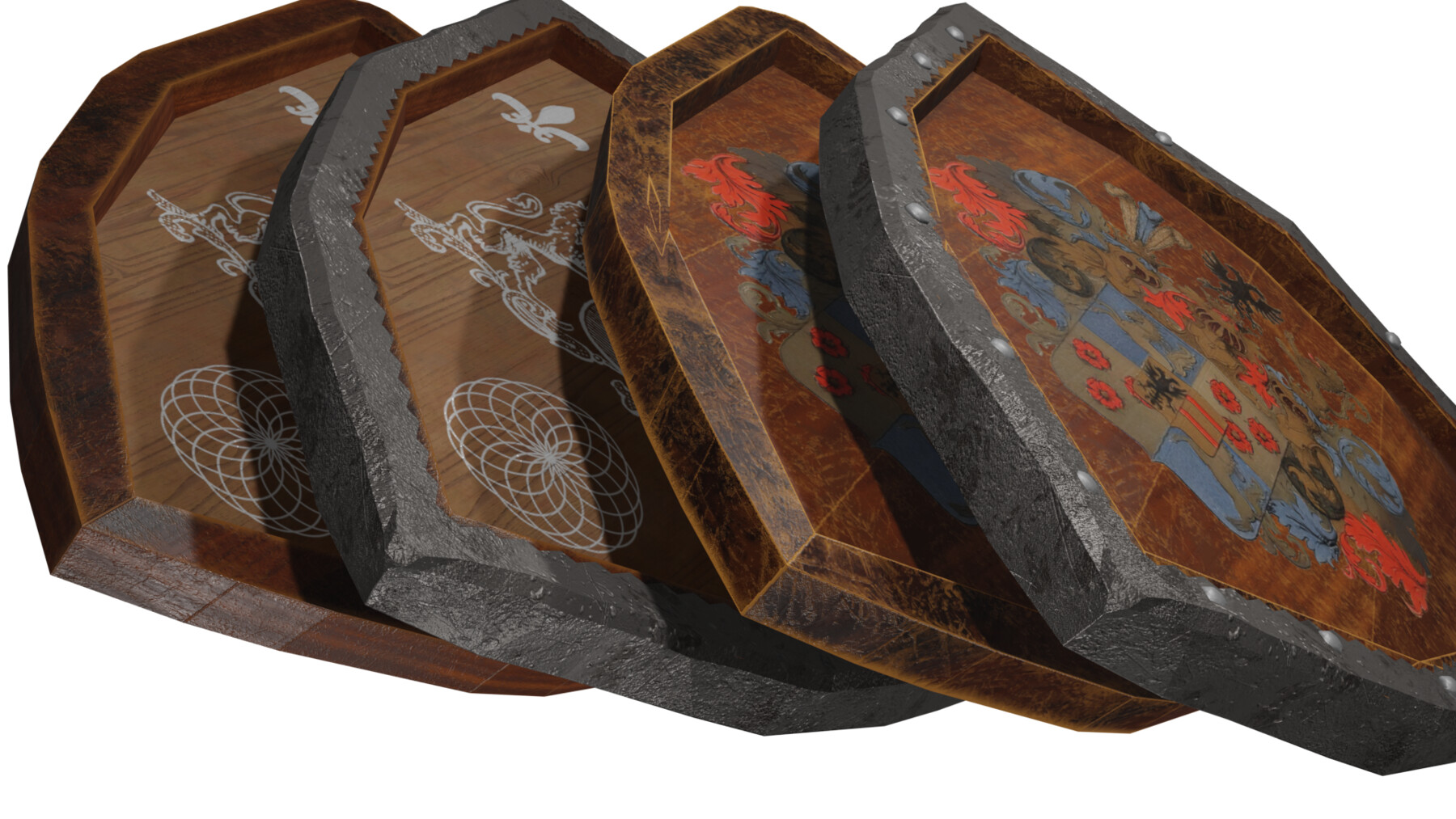 ArtStation - Shield Wooden Medieval Knight Adventurer Warrior | Game Assets