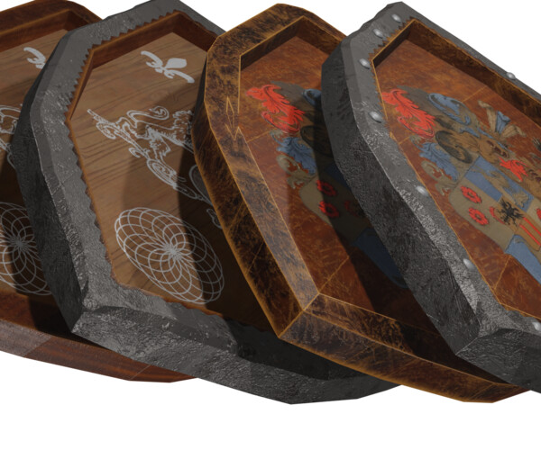 ArtStation - Shield Wooden Medieval Knight Adventurer Warrior | Game Assets