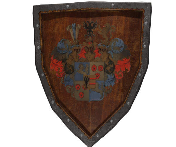 ArtStation - Shield Wooden Medieval Knight Adventurer Warrior | Game Assets