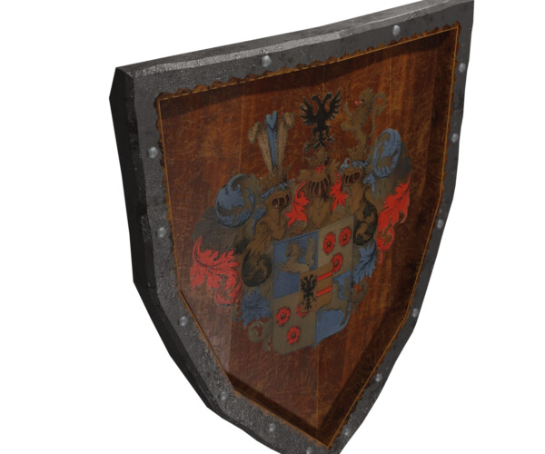 ArtStation - Shield Wooden Medieval Knight Adventurer Warrior | Game Assets
