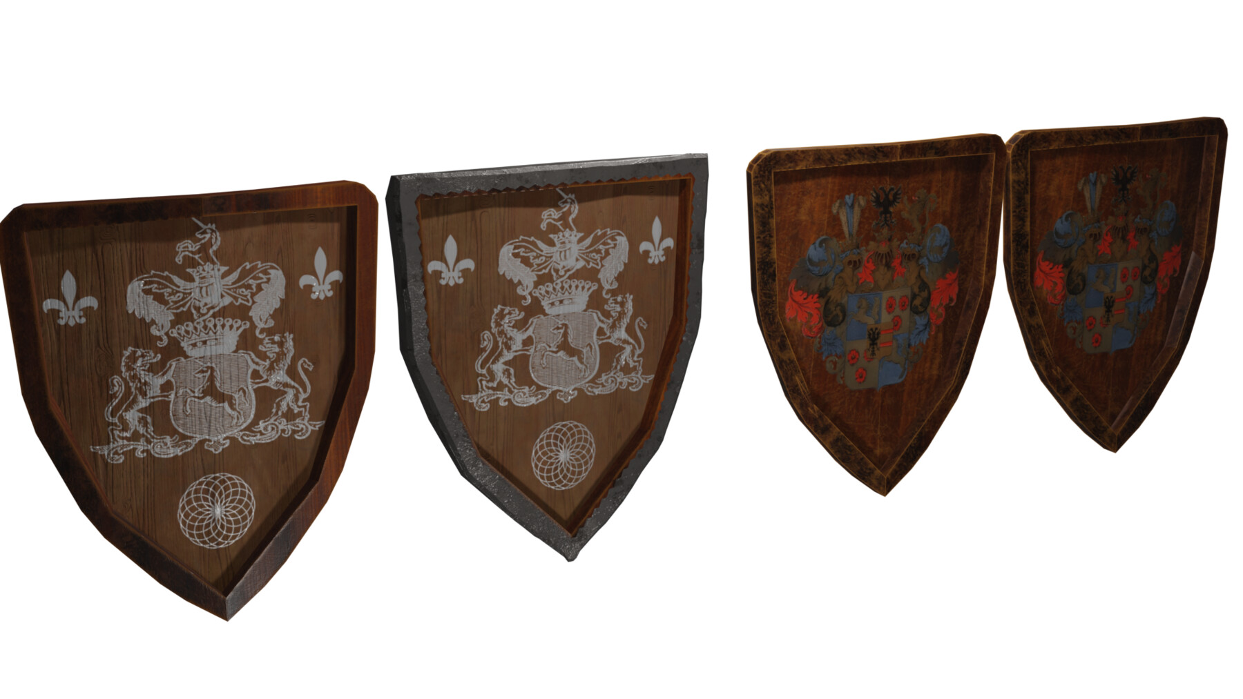 ArtStation - Shield Wooden Medieval Knight Adventurer Warrior | Game Assets