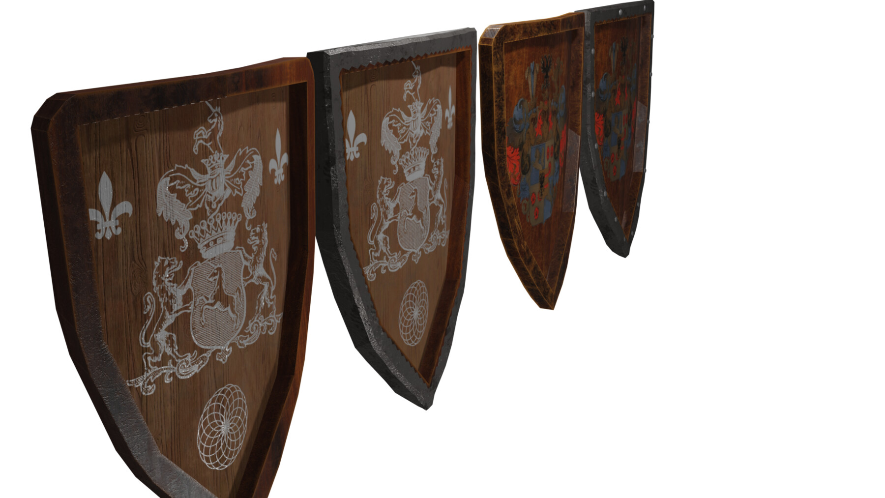 ArtStation - Shield Wooden Medieval Knight Adventurer Warrior | Game Assets