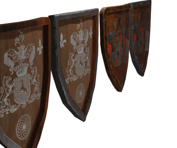 ArtStation - Shield Wooden Medieval Knight Adventurer Warrior | Game Assets