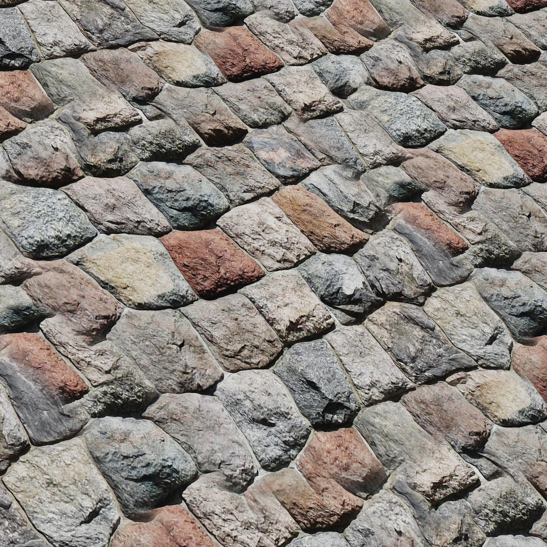 ArtStation - FB557 Faux Stone Panel Castle Wall Stone Flat Stones ...