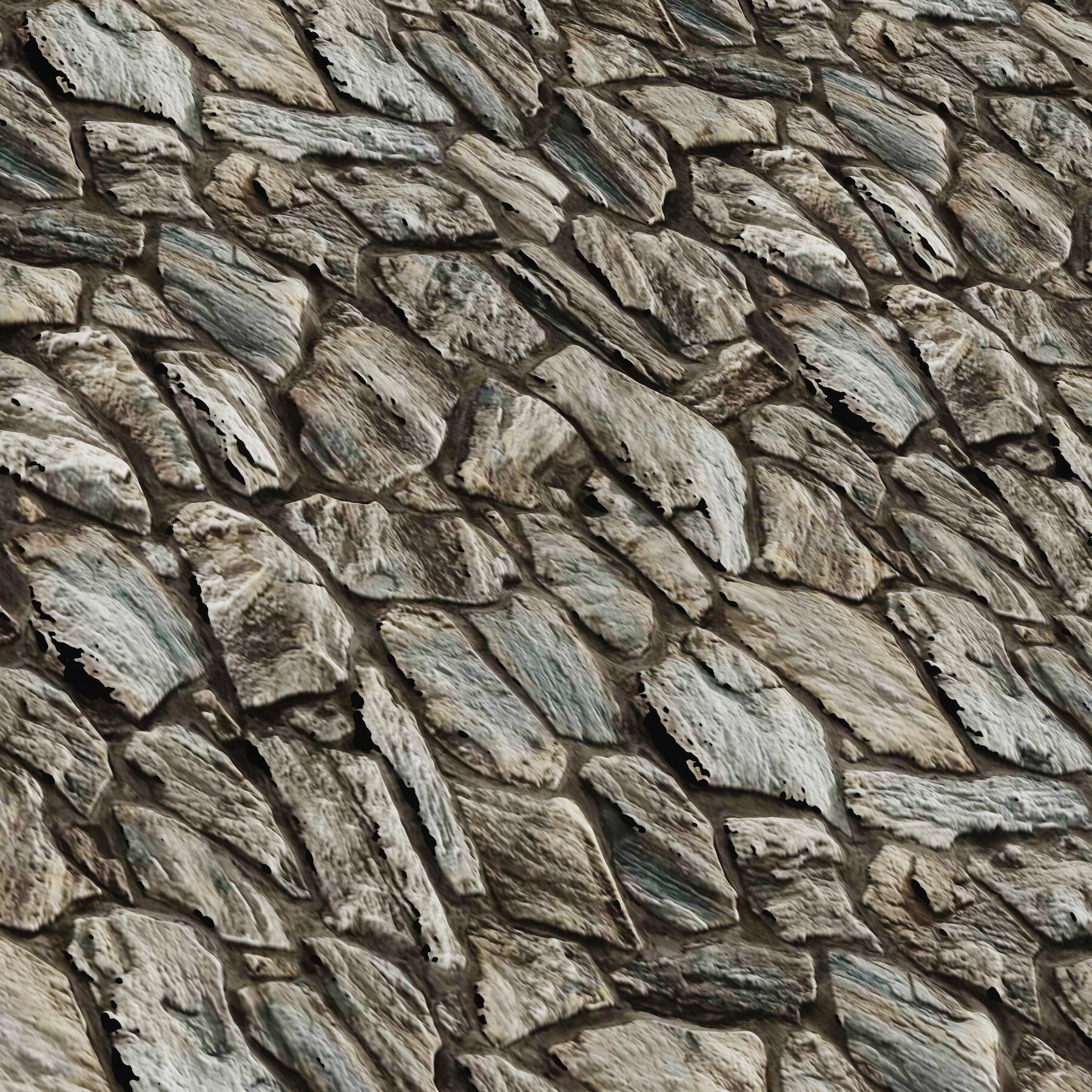 ArtStation - FB557 Faux Stone Panel Castle Wall Stone Flat Stones ...