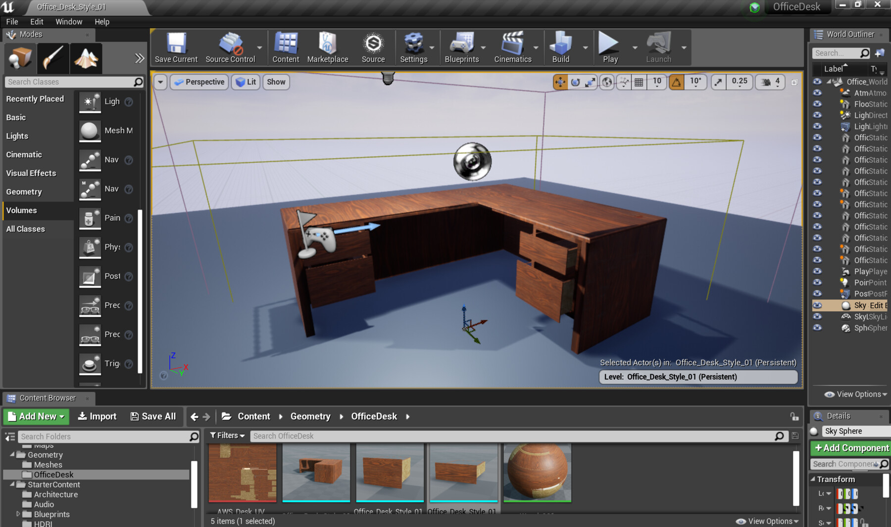 ArtStation - Office Desk Syle 1 | Game Assets