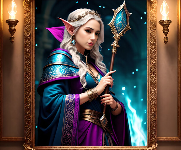 ArtStation - Elfic sorceress character pack (69 illustrations, NSFW ...