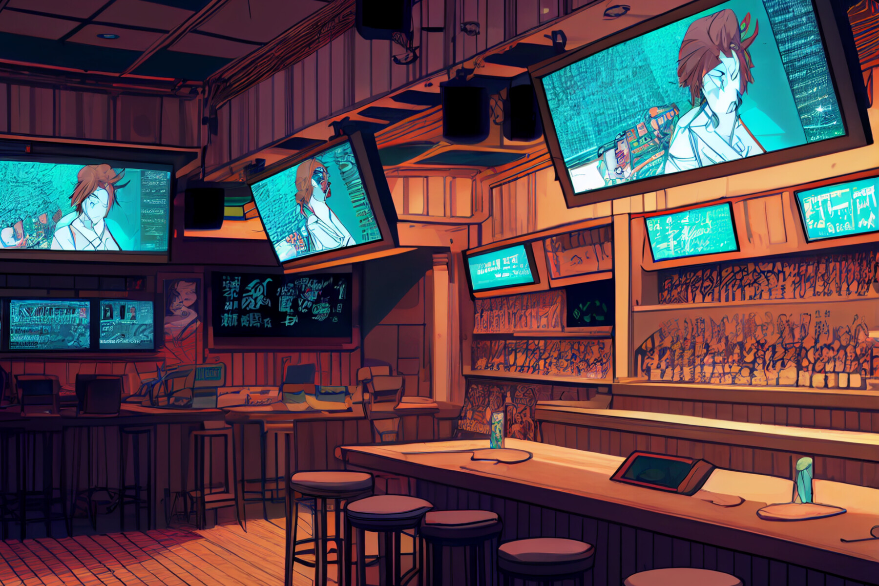 ArtStation - Background - Restaurants and Cafes (Pictures are sharp and of high quality) | Artworks