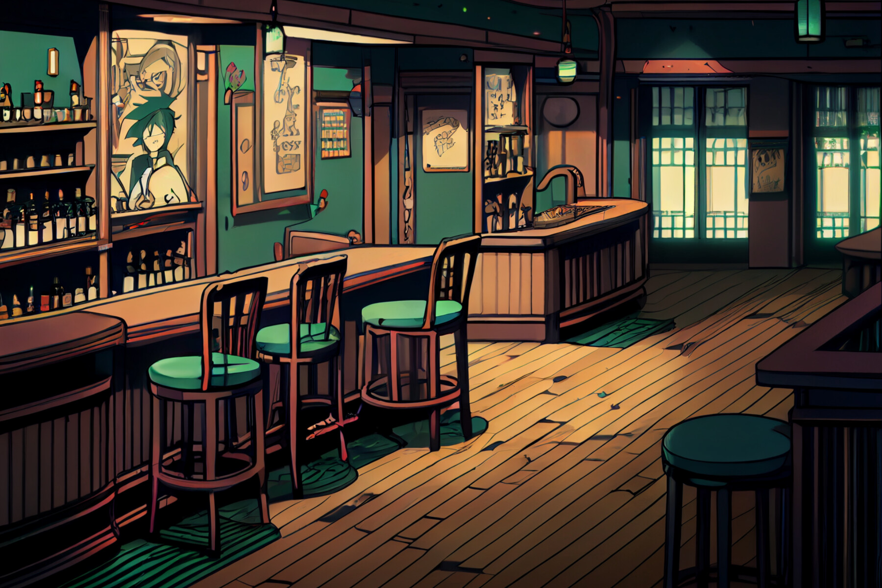 ArtStation - Background - Restaurants and Cafes (Pictures are sharp and of high quality) | Artworks