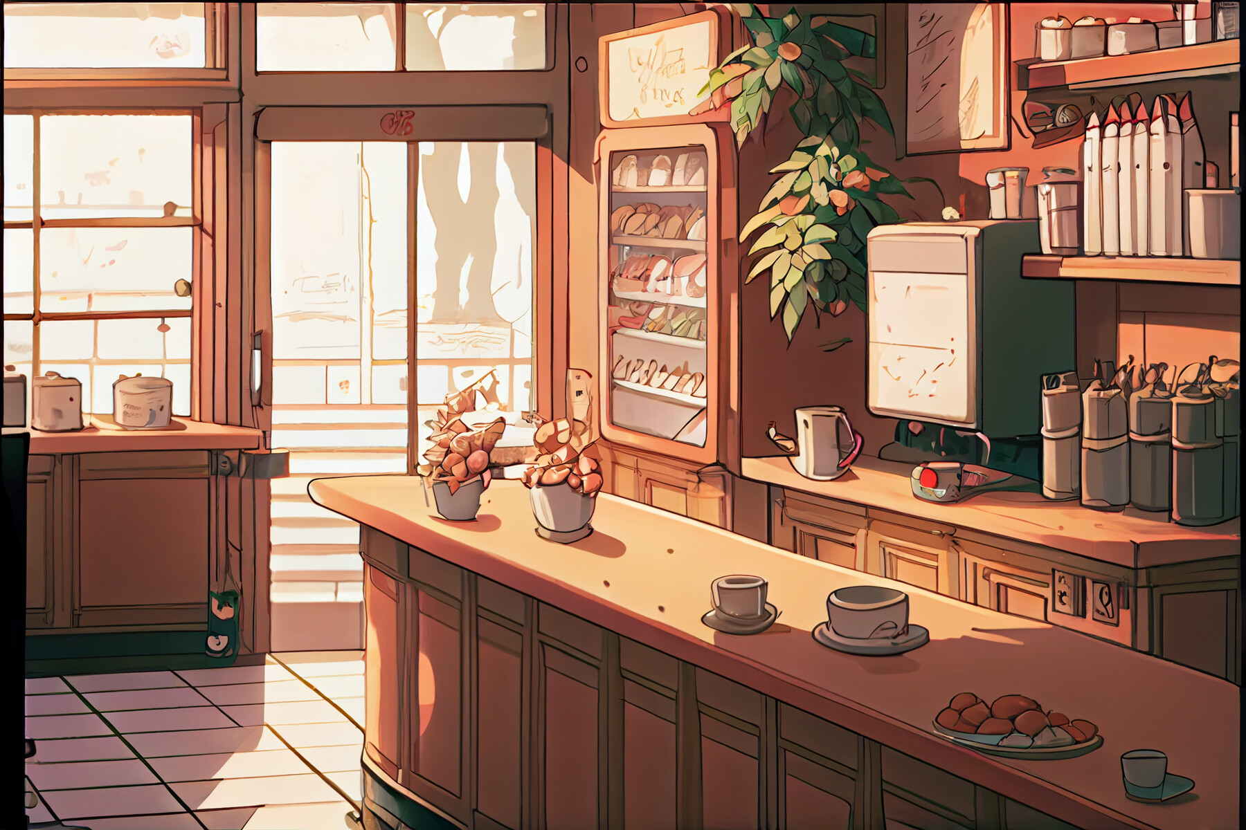 ArtStation - Background - Restaurants and Cafes (Pictures are sharp and ...