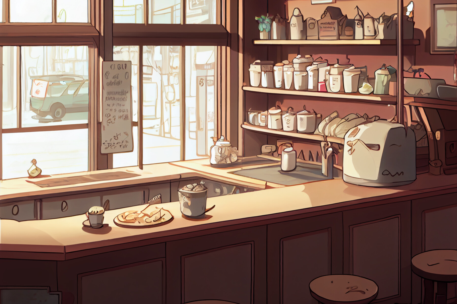 ArtStation - Background - Restaurants and Cafes (Pictures are sharp and ...