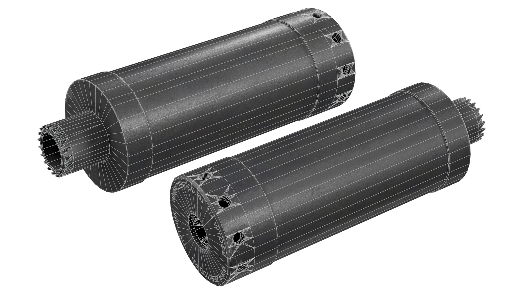 ArtStation - MILITARY DTK Putnik Supressor 3D model | Game Assets