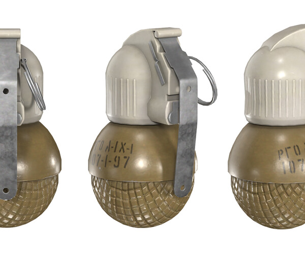 ArtStation - Military Game Ready RGO and RGN Soviet Grenades Low-poly ...
