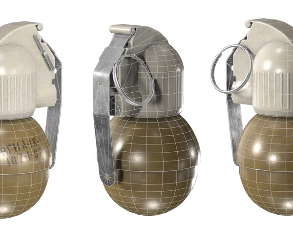 ArtStation - Military Game Ready RGO and RGN Soviet Grenades Low-poly ...