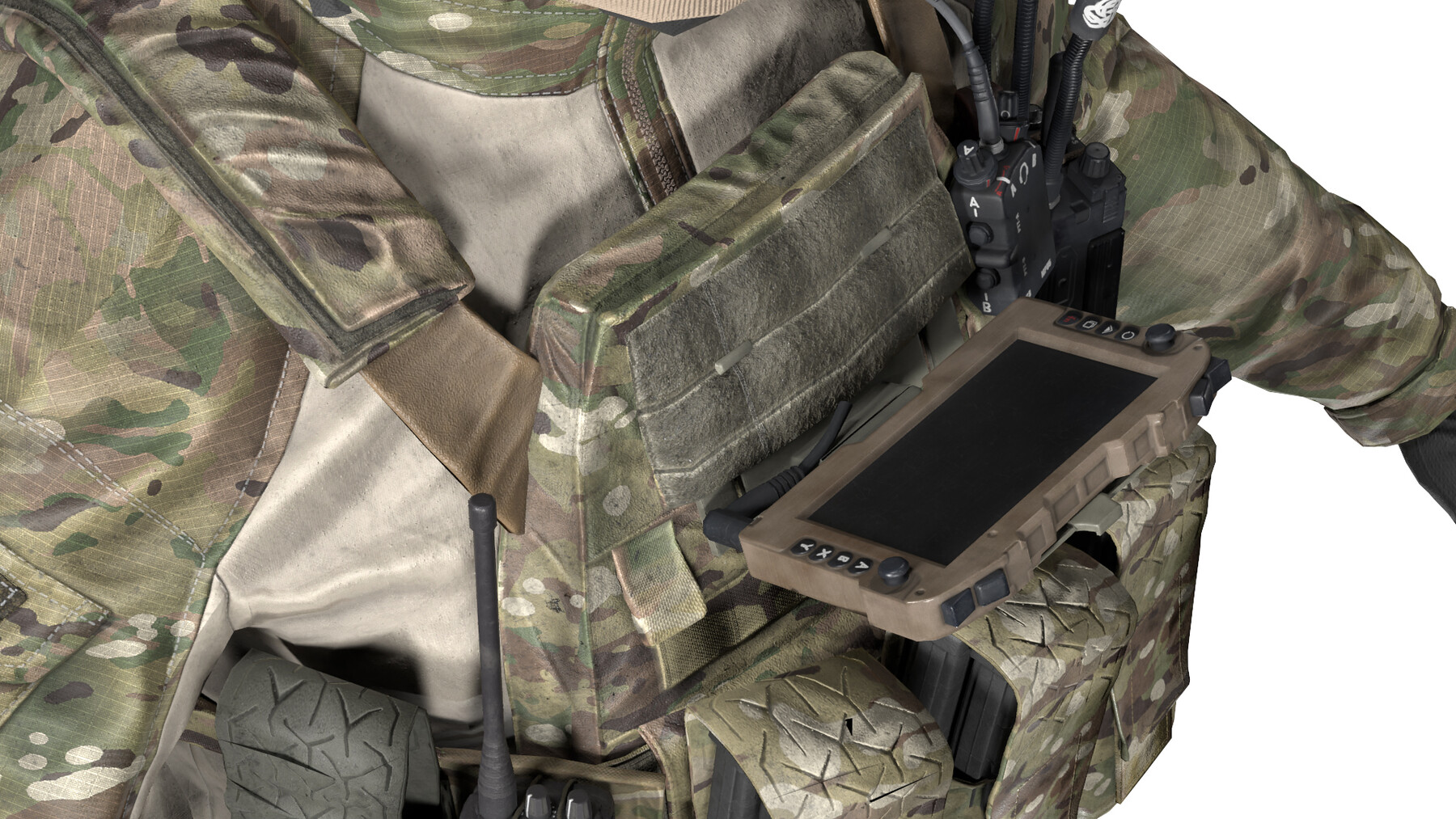 ArtStation - MILITARY TBAS V5 Plate Carrier Vest Low-poly 3D model ...