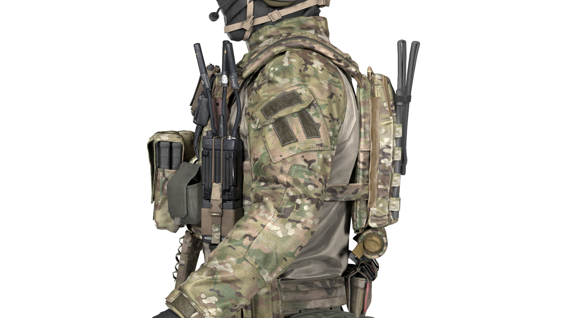 3DMA Studios - MILITARY TBAS V5 Plate Carrier Vest Low-poly 3D model