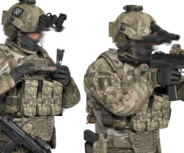 ArtStation - MILITARY TBAS V5 Plate Carrier Vest Low-poly 3D model ...