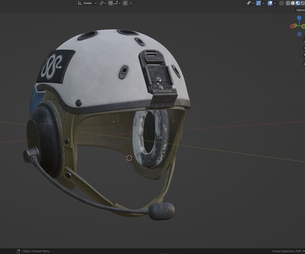 ArtStation - SCIFI Game Ready XOF Special Forces Helmet Low-poly 3D ...