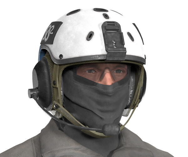 ArtStation - SCIFI Game Ready XOF Special Forces Helmet Low-poly 3D ...
