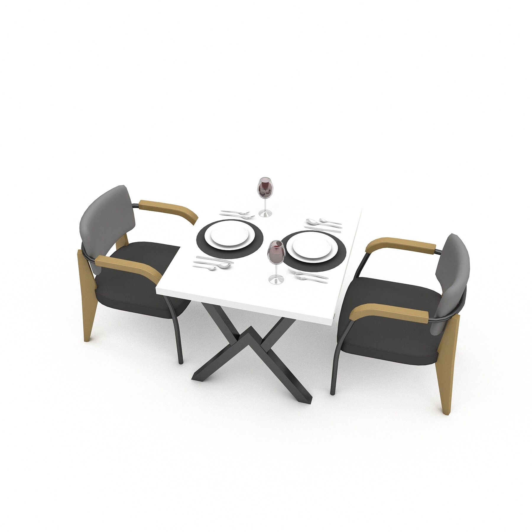 ArtStation - dining table 002 model | Resources