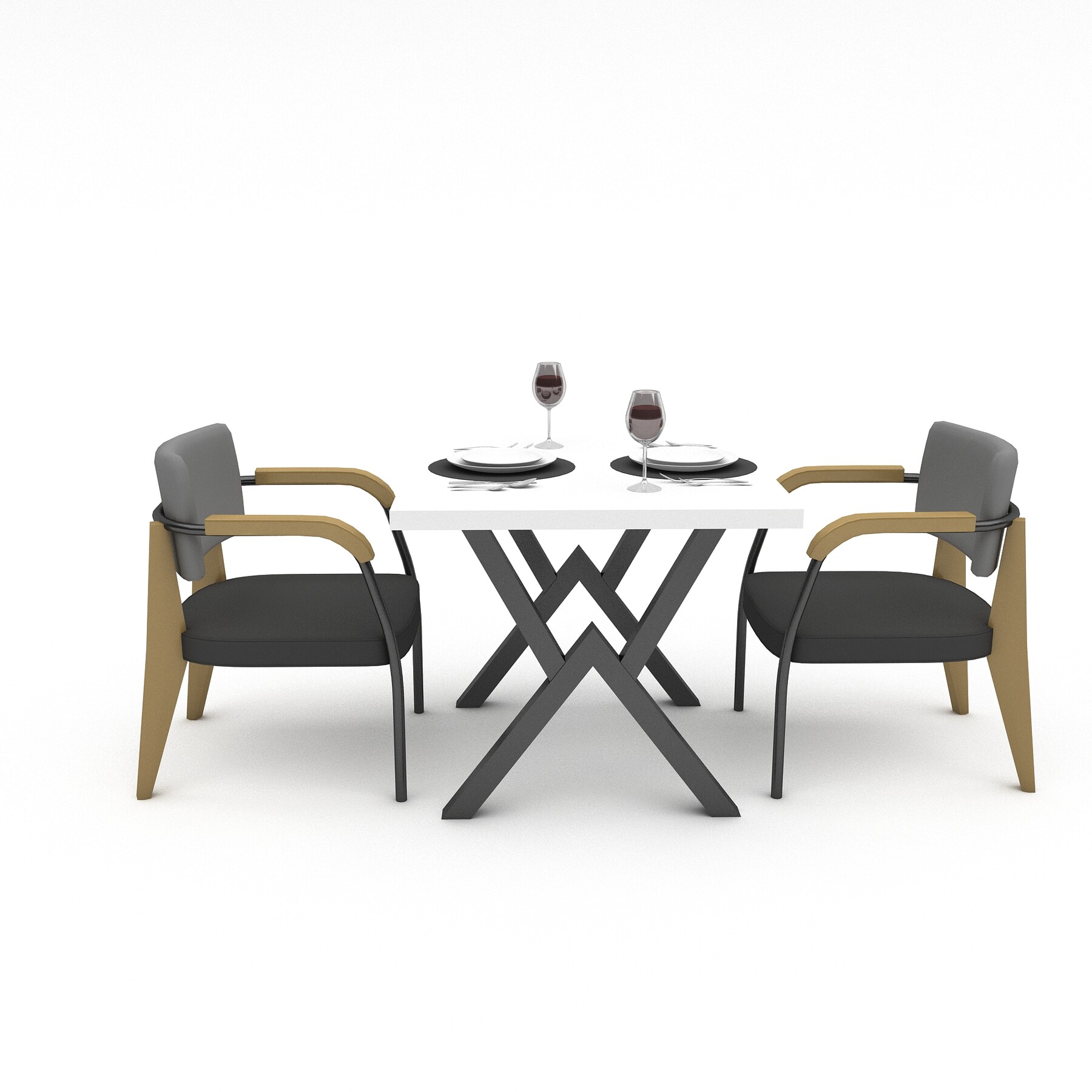 ArtStation - dining table 002 model | Resources