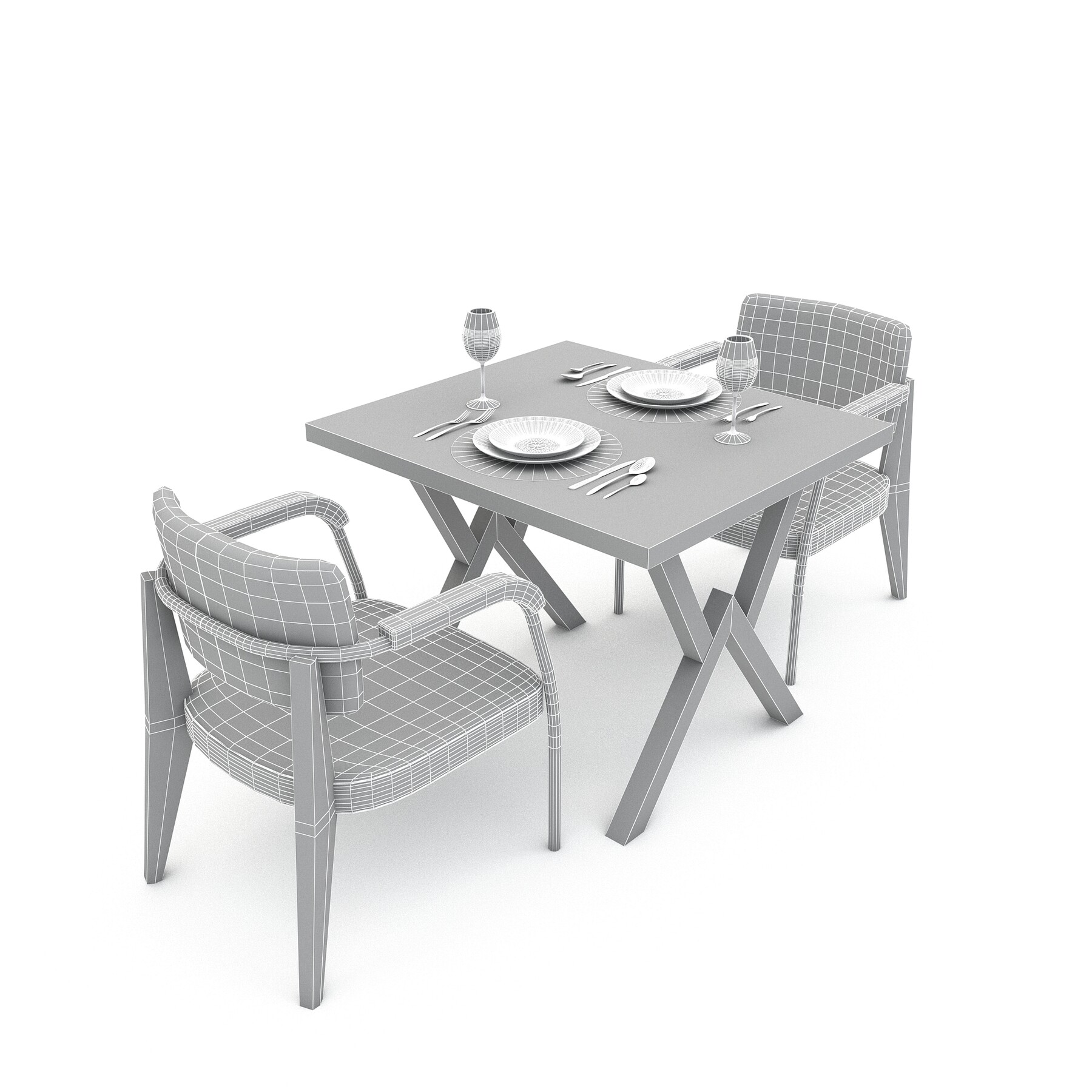 ArtStation - dining table 002 model | Resources