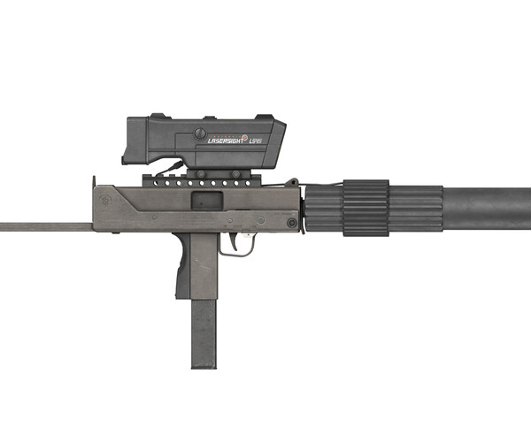 ArtStation - SCIFI XOF MAC10 Submachingun Low-poly 3D model | Game Assets