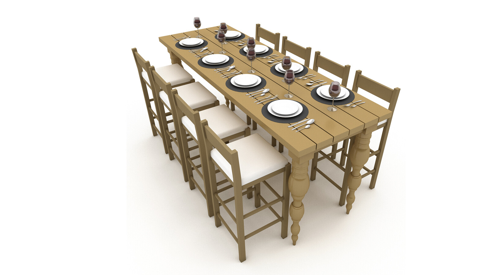 ArtStation - dining table 006 3D | Resources