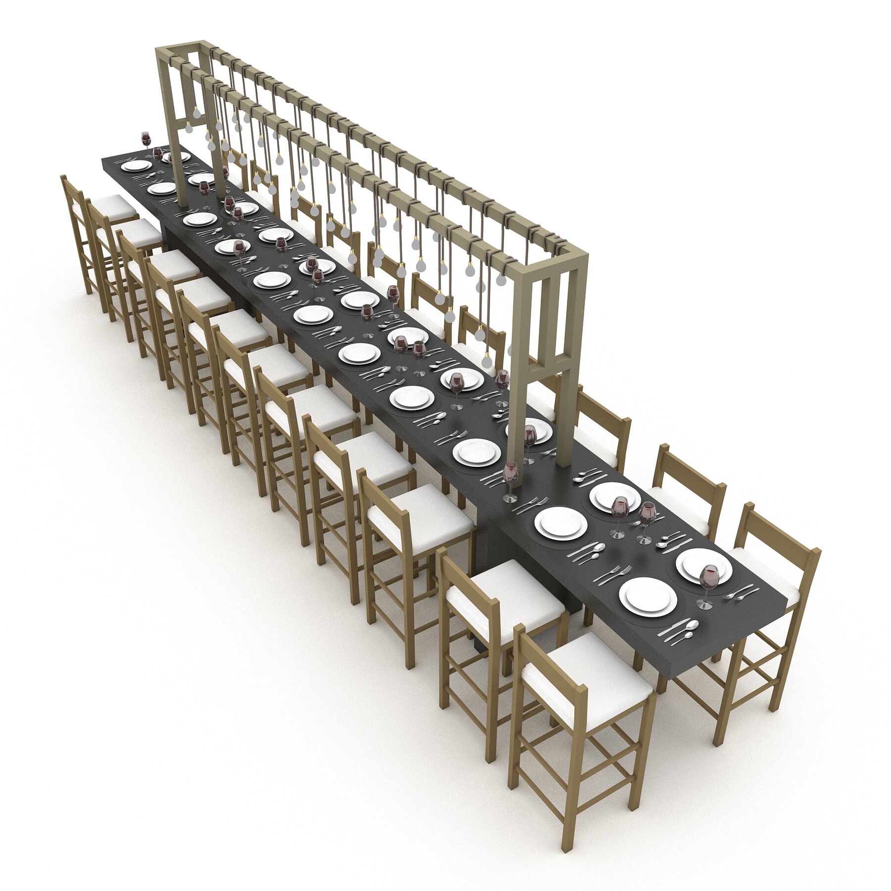 ArtStation - 3D dining table 007 | Resources