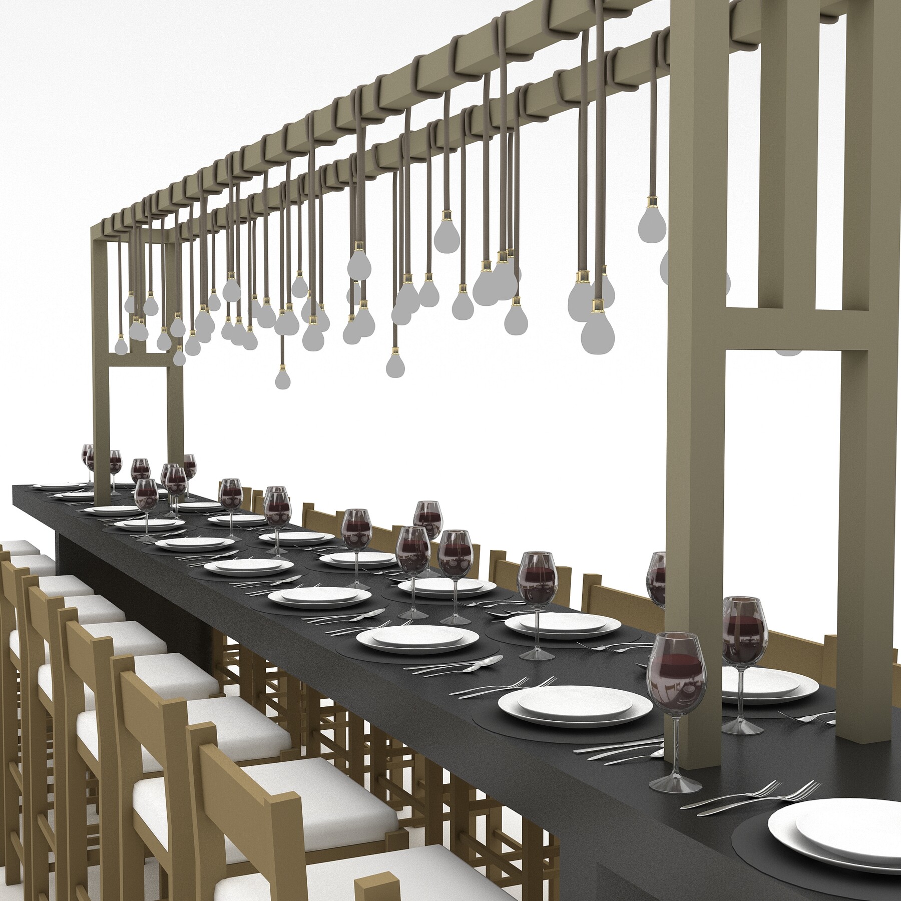 ArtStation - 3D dining table 007 | Resources
