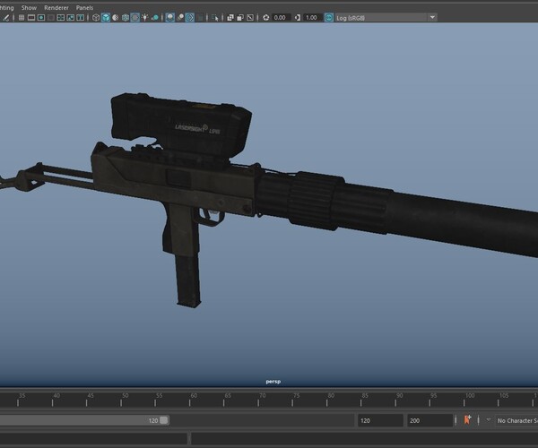 ArtStation - SCIFI XOF MAC10 Submachingun Low-poly 3D model | Game Assets