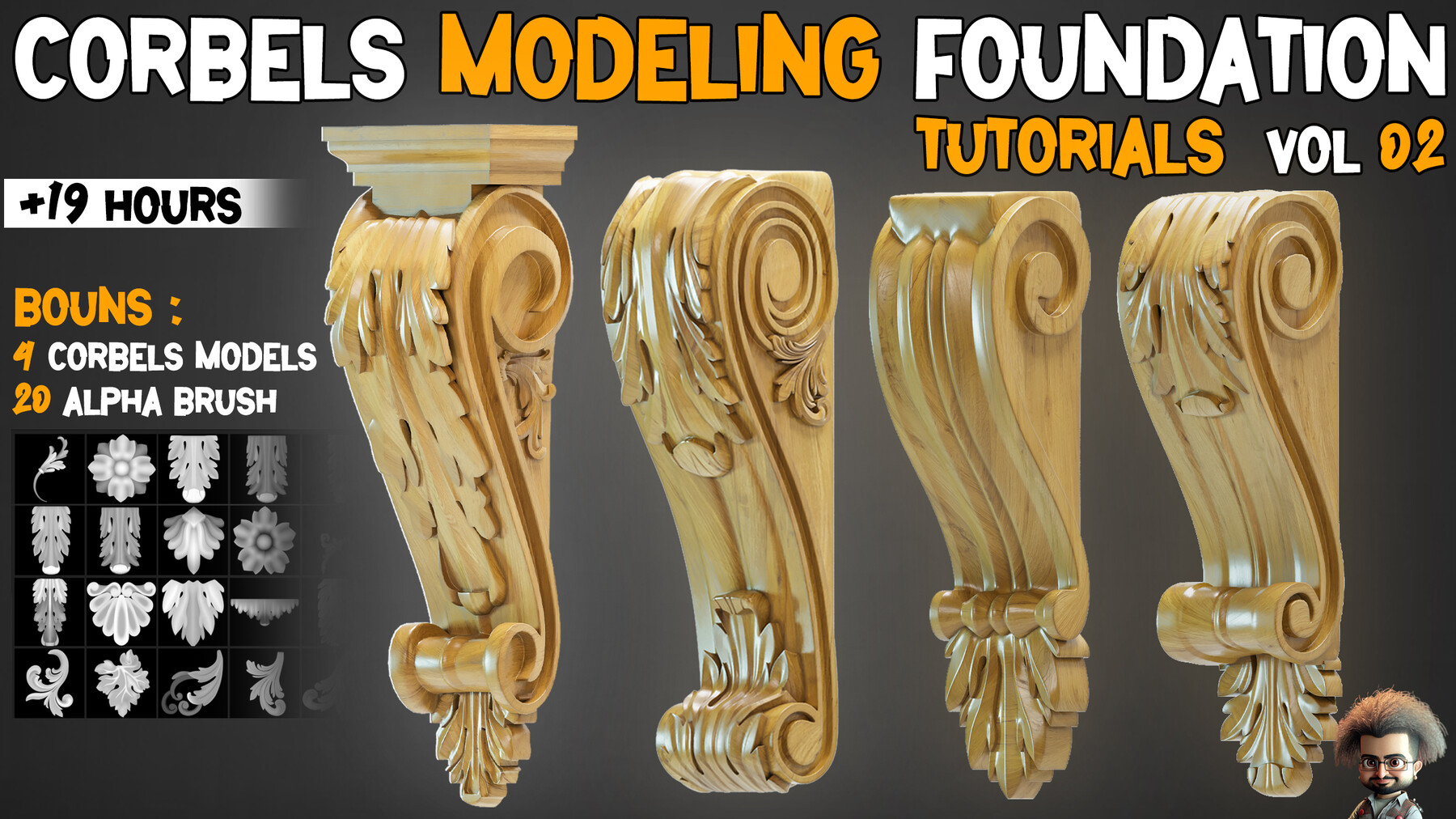 ArtStation - Corbels Modeling Foundation Tutorials VOL-02 | Tutorials