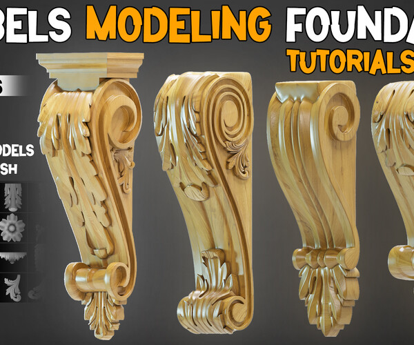 ArtStation - Corbels Modeling Foundation Tutorials VOL-02 | Tutorials