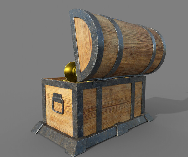 ArtStation - Chest Low-poly 3D model | Resources
